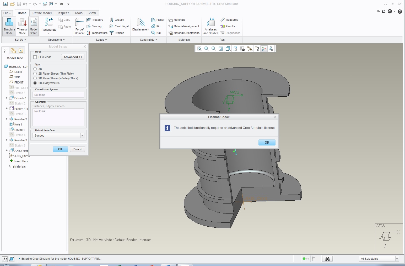 Solved When I Start Creo Simulate The Mecbasicui License Ptc Community